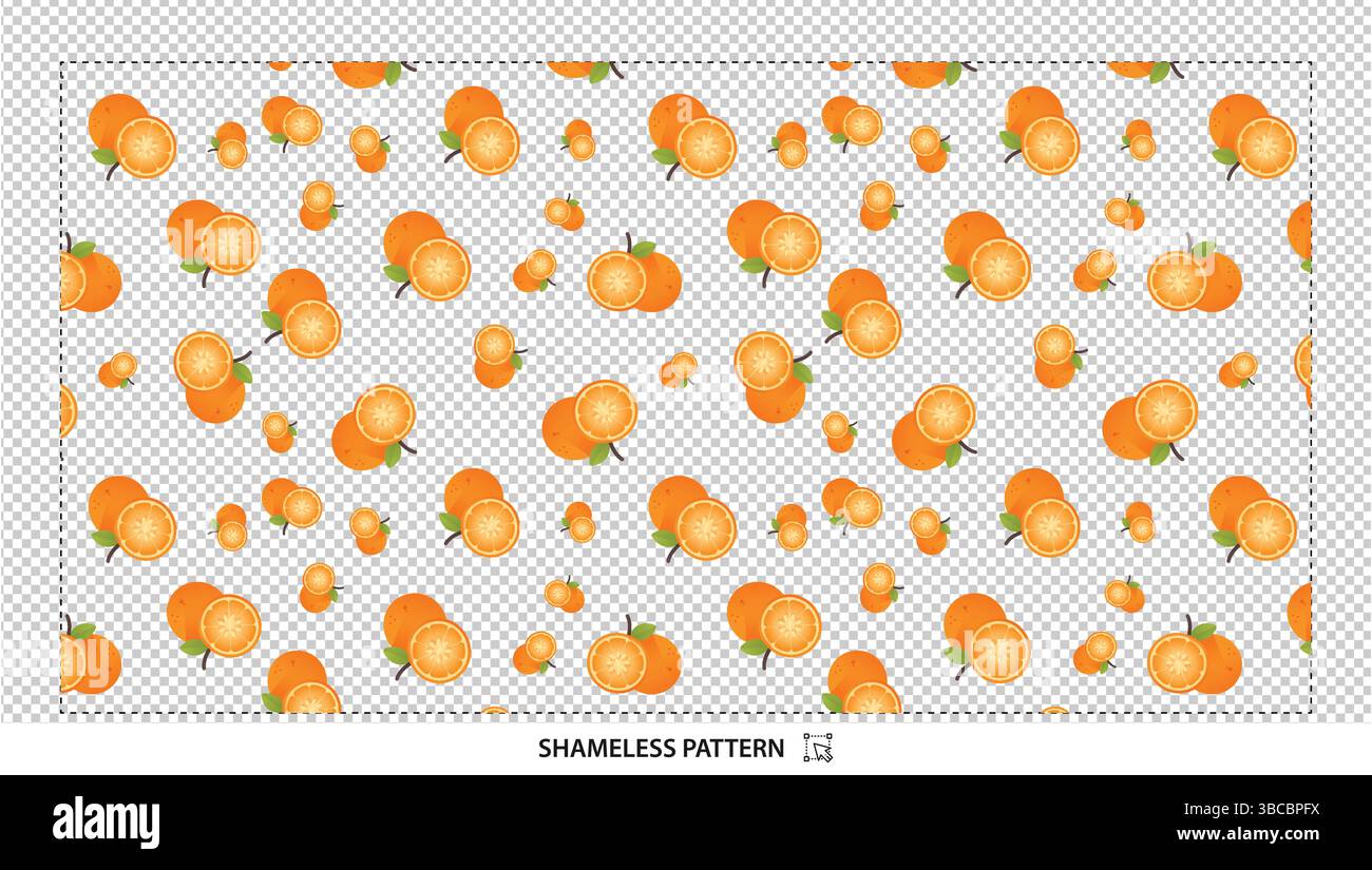 Seamless pattern oranges Stock Vector Images - Alamy