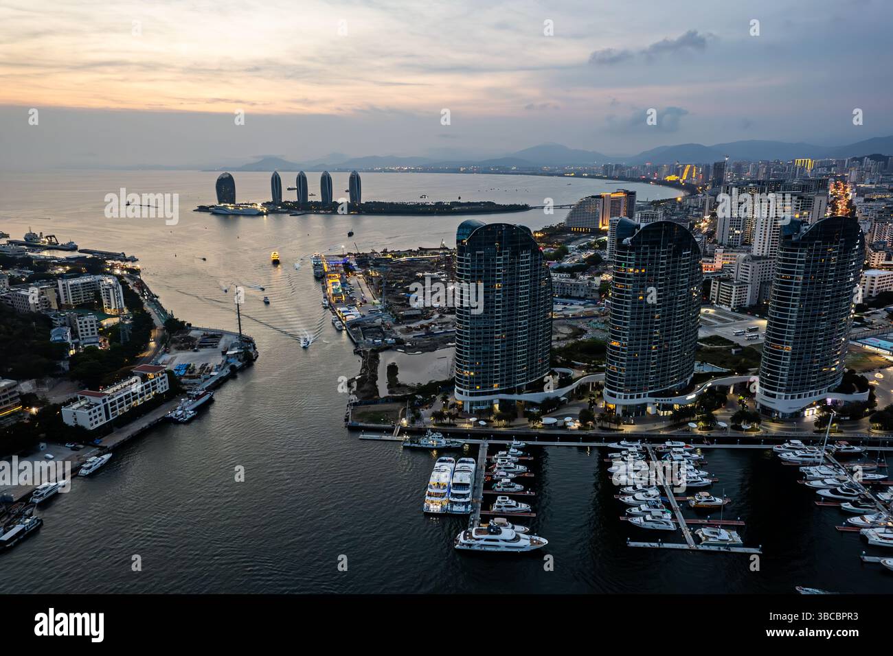 Aerial view of the city of Sanya, Hainan island, China Stock Photo - Alamy
