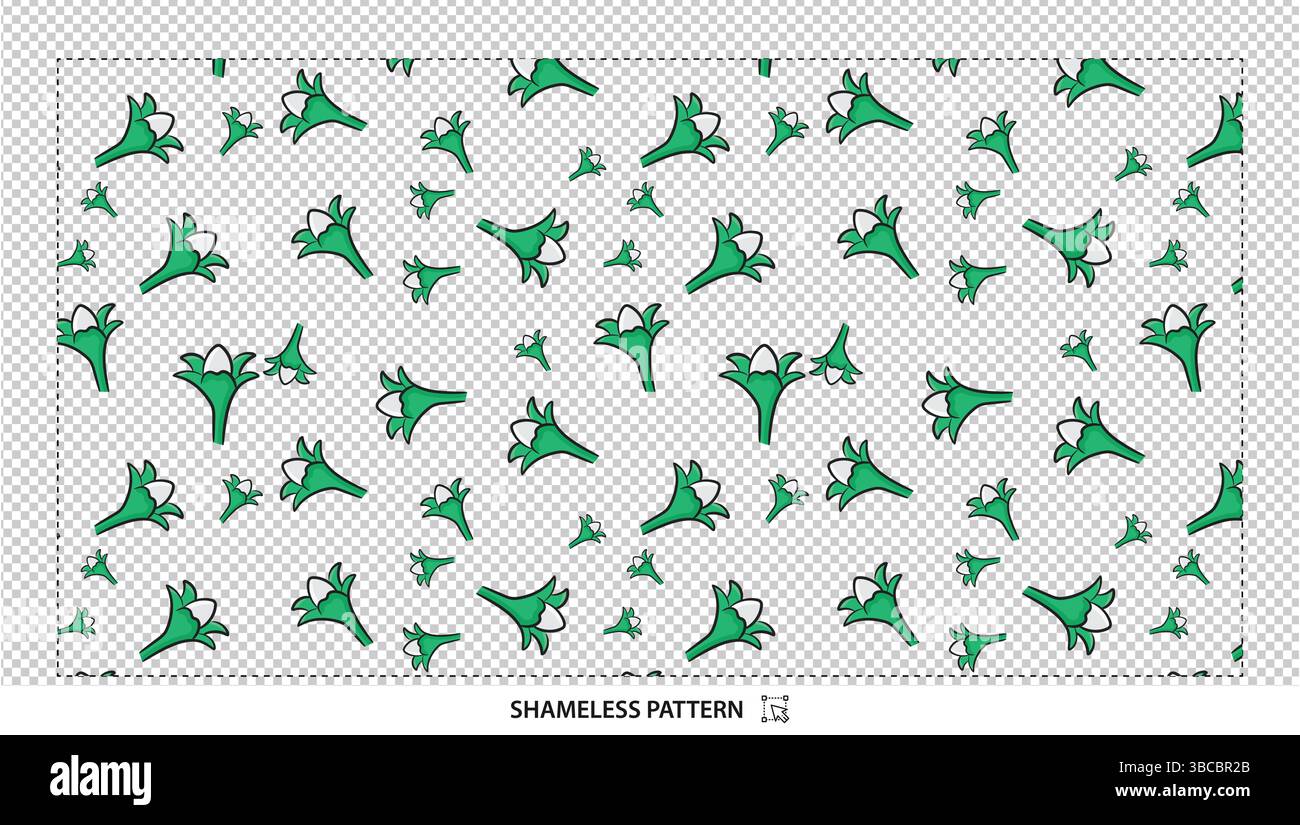 Playful Green Shark Fin Simple Seamless Pattern for Ocean and Sea ...
