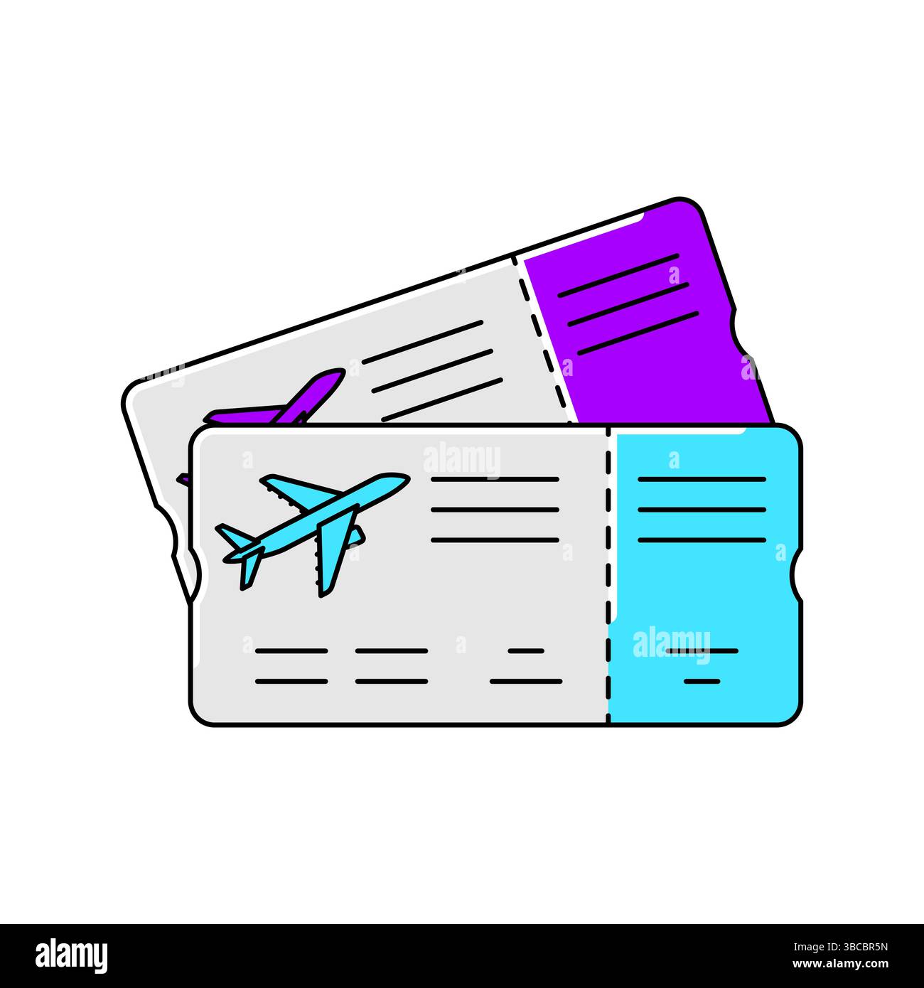 Boarding pass icon. Air travel and tourism item Stock Vector Image ...