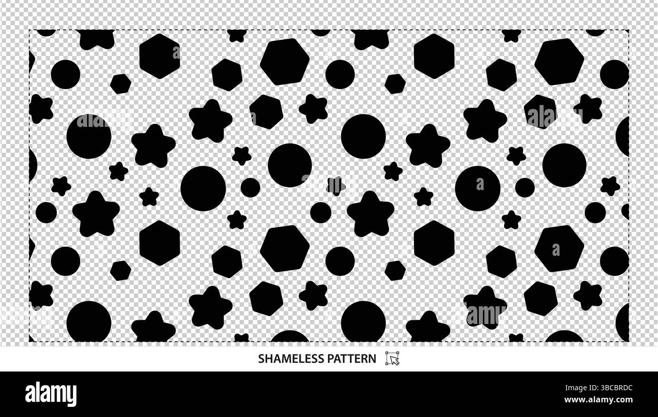 Simple pattern circles stars Black and White Stock Photos & Images - Alamy