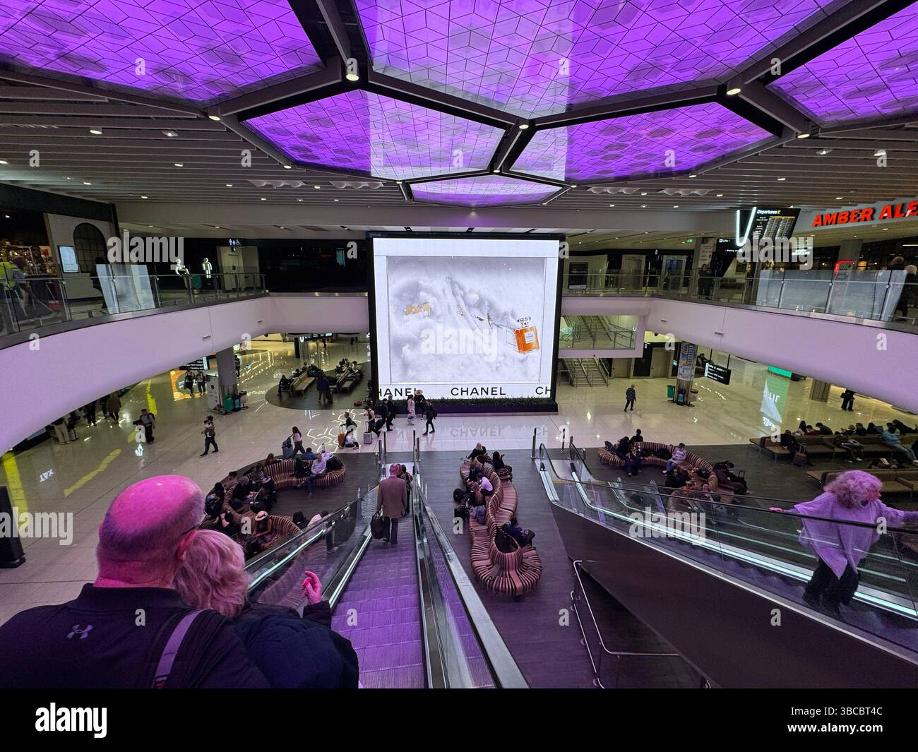 Channel display advertisement in The departures zone, Manchester ...