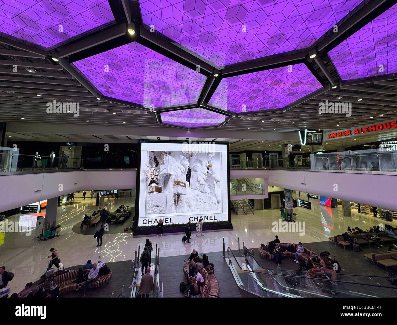 Channel display advertisement in The departures zone, Manchester ...