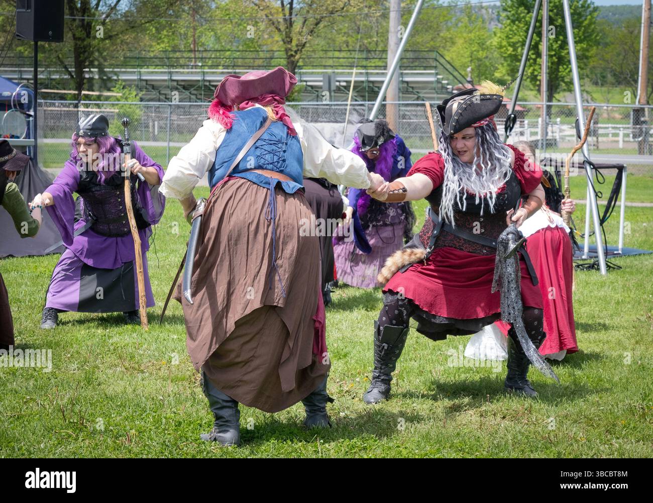 Women from the Witches Along the Hudson Dance group dancing at the 2025 ...