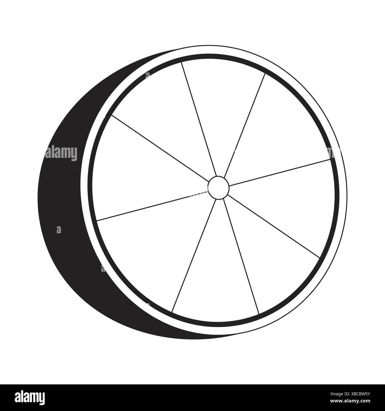 Fresh lime half 2D line object Stock Vector Image & Art - Alamy