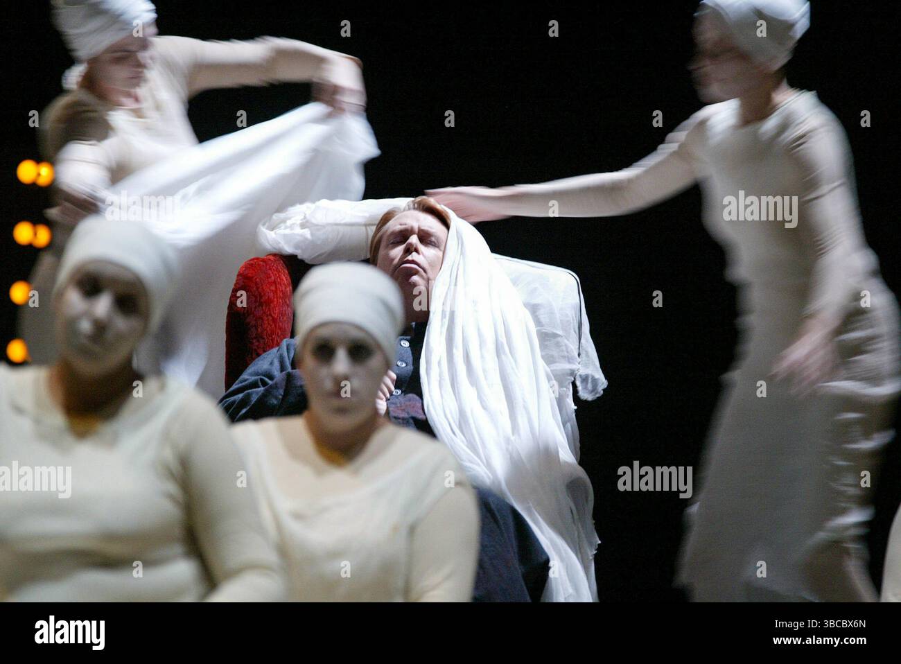 Stephen O'Mara (Parsifal) with Flower Maidens in PARSIFAL at Welsh ...