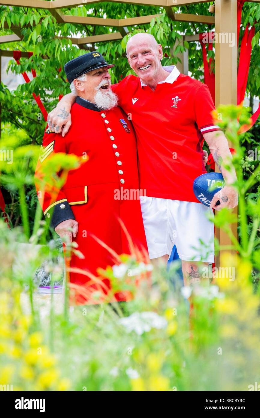 London, UK. 19th May, 2025. Gareth Thomas, Welsh rugby legend and HIV ...