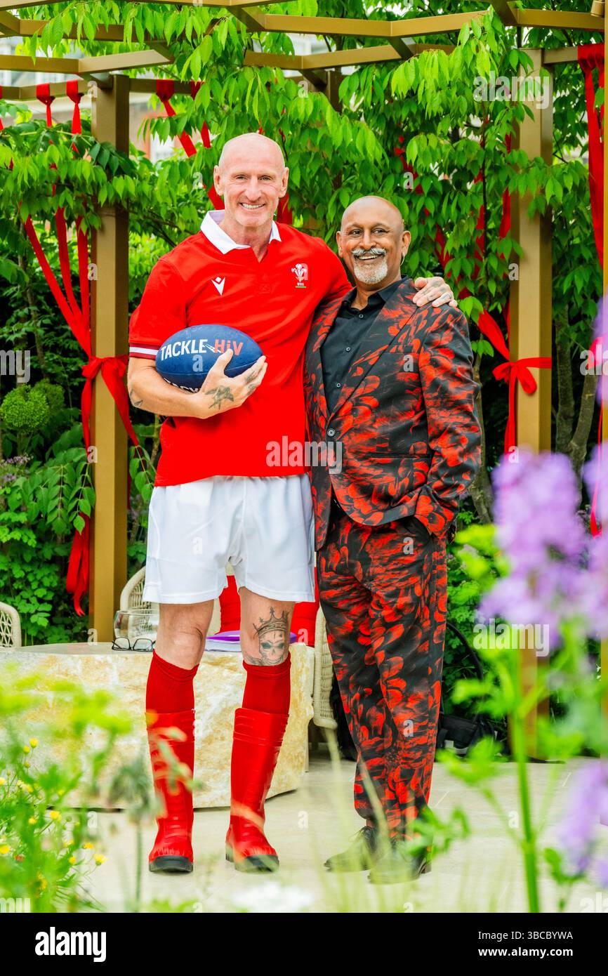 London, UK. 19th May, 2025. Gareth Thomas, Welsh rugby legend and HIV ...