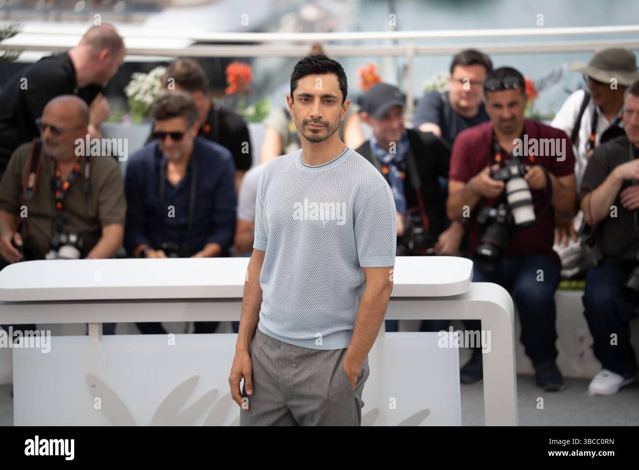 Riz Ahmed poses during ''The Phoenician Scheme'' photocall at the 78th ...