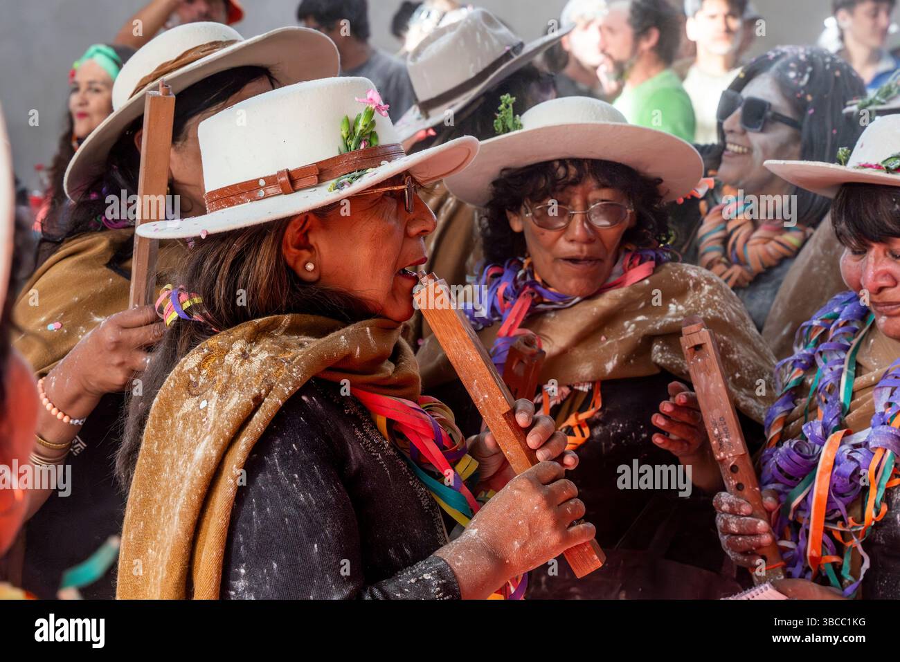 A Group Of Local Women Take Part In Carnival Celebrations Inside A Hall ...