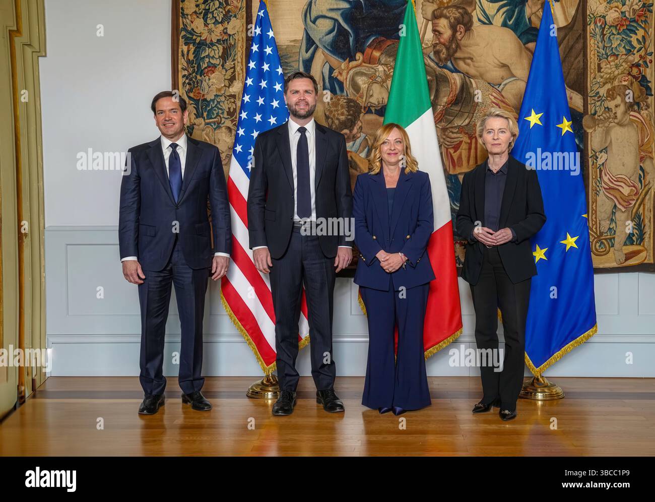 Secretary Marco Rubio and Vice President JD Vance hold a trilateral ...