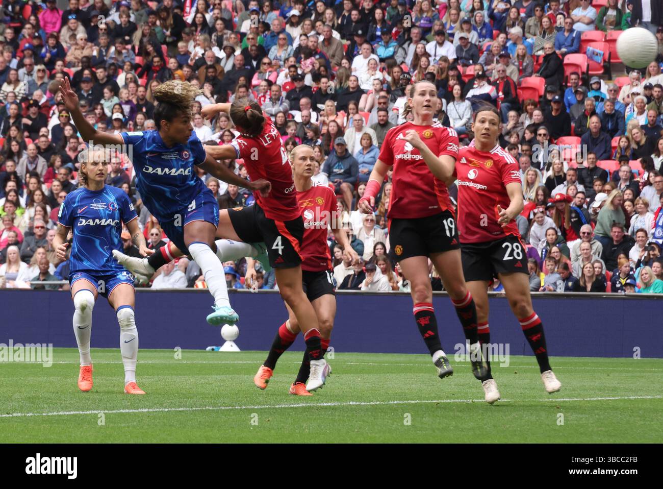 Chelsea Women Caiarina Macario scores Chelsea 2nd goal during The Adobe ...