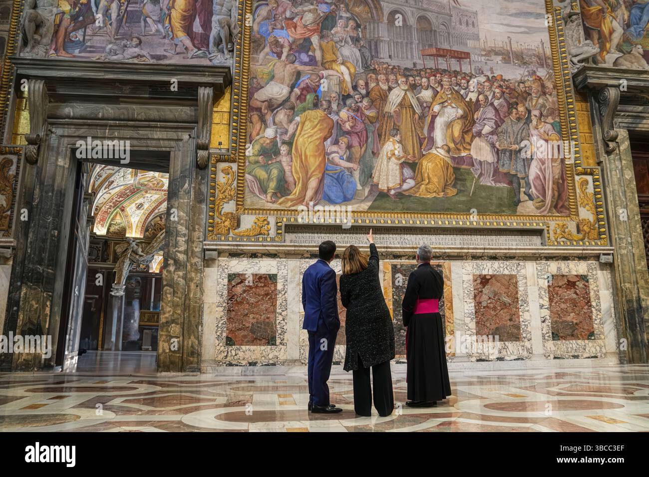 Secretary Marco Rubio participates in a tour of Vatican sites in ...