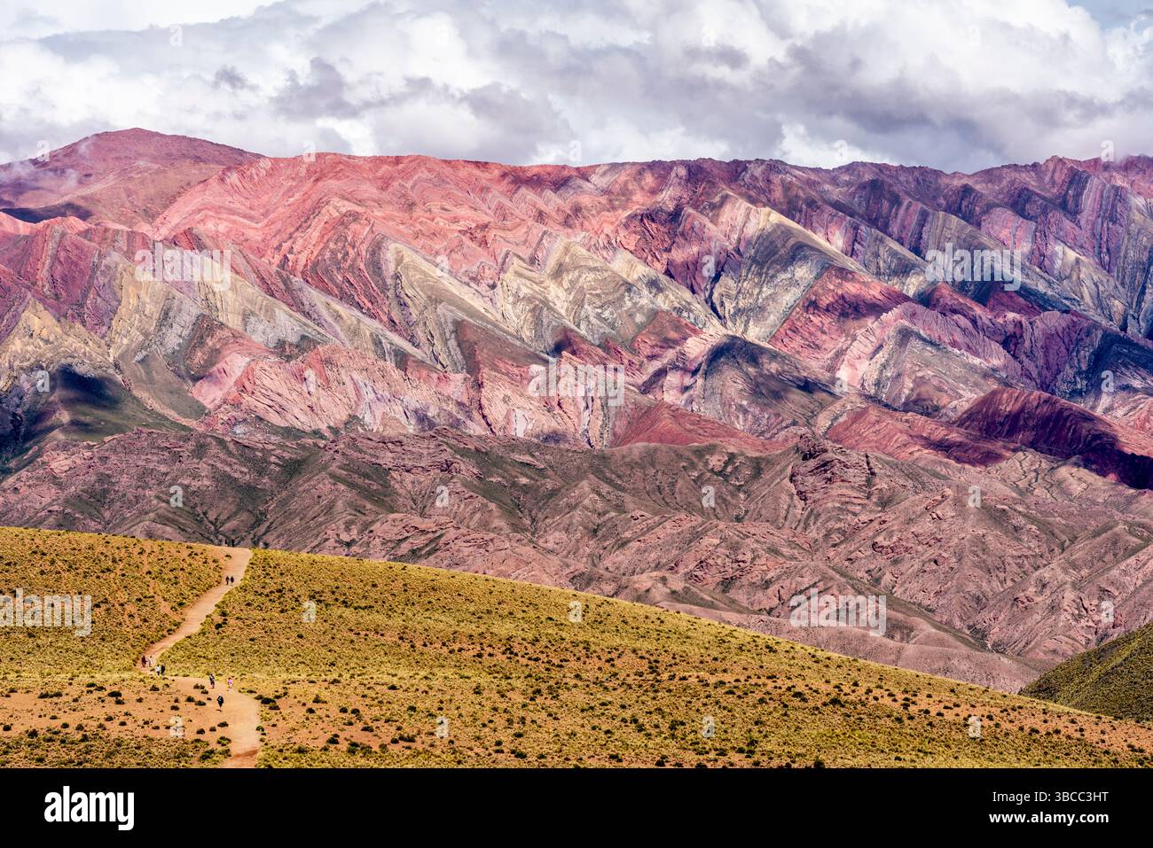 The Serrania de Hornocal (Mountain of Fourteen Colours), Quebrada de ...