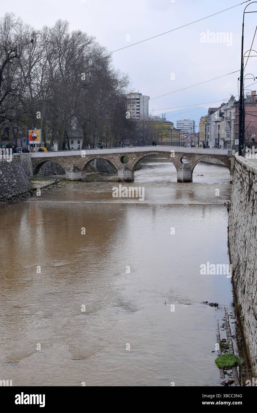 Latin Bridge, Princip Bridge, Sarajevo, Bosnia and Herzegovina, Bosna i ...