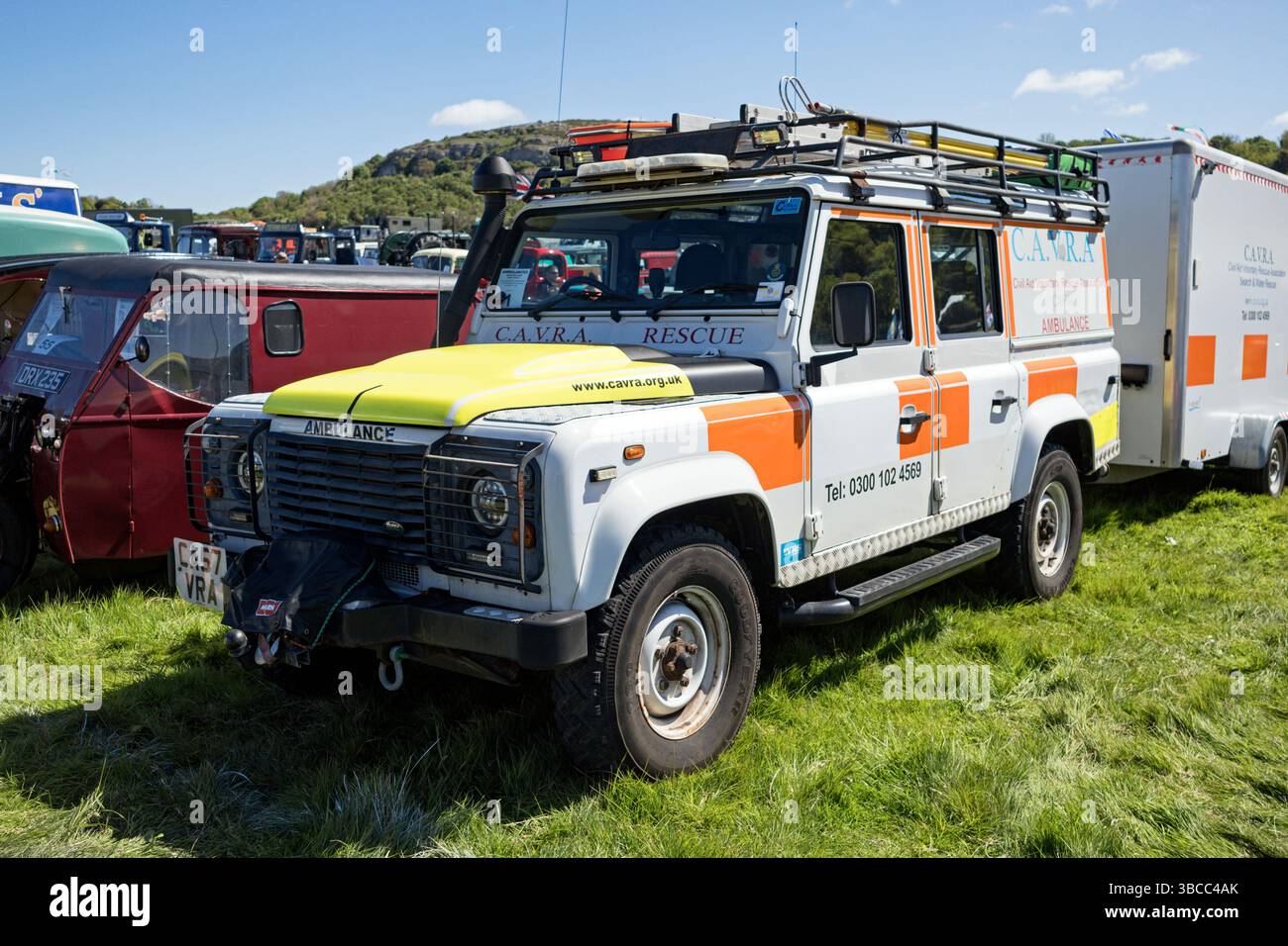 Land Rover Defender C.A.V.R.A. ambulance. Llandudno Transport Festival ...