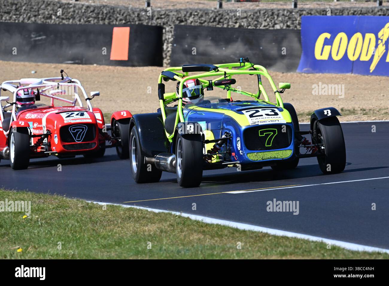 Justin Armstrong, Caterham 420R, 2025 Dutch Barn Vodka Caterham Seven Championship UK, two ...