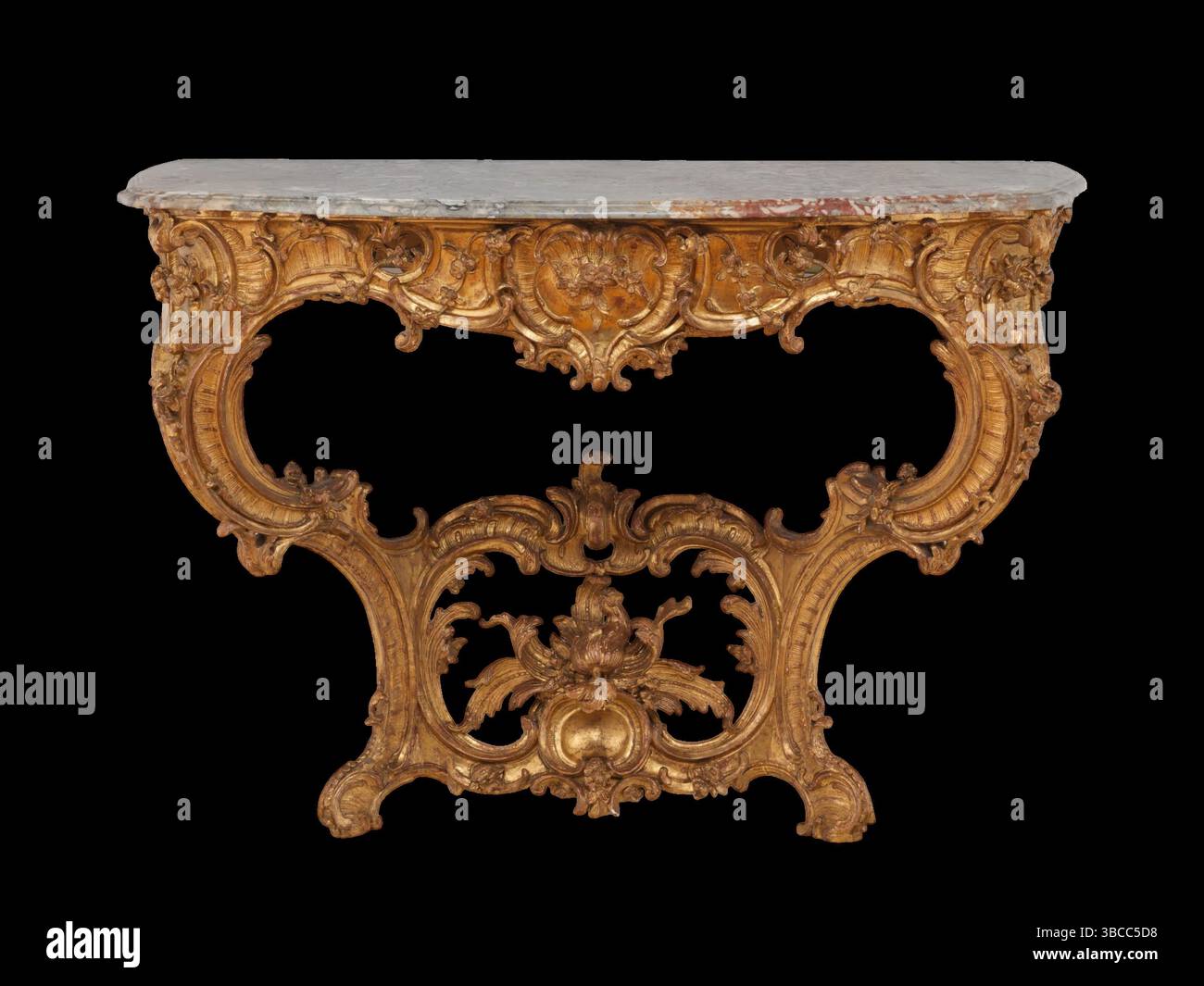 Rococo Gilded Console Table - German Antique Furniture - Decorative ...