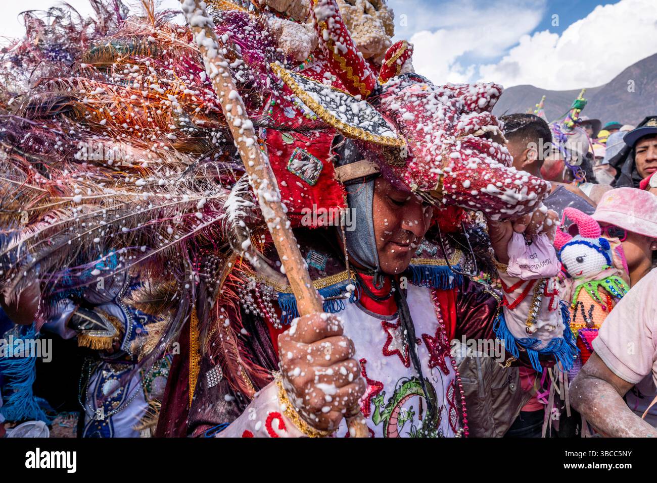 Local People Dressed As Colourful Devils Descend The 'Cerro Negro ...