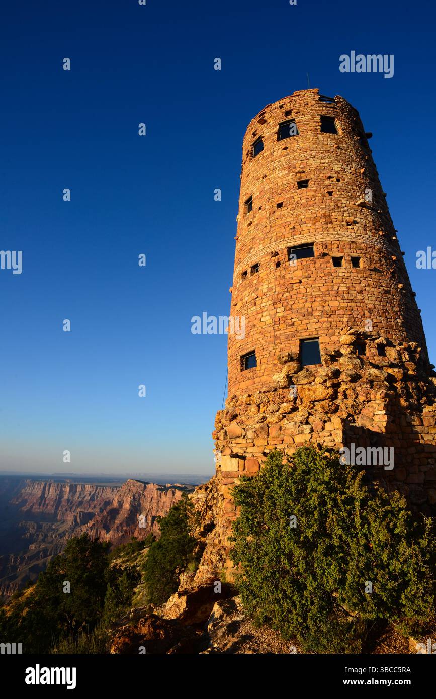 Desert view watchtower in Grand Canyon Stock Photo - Alamy