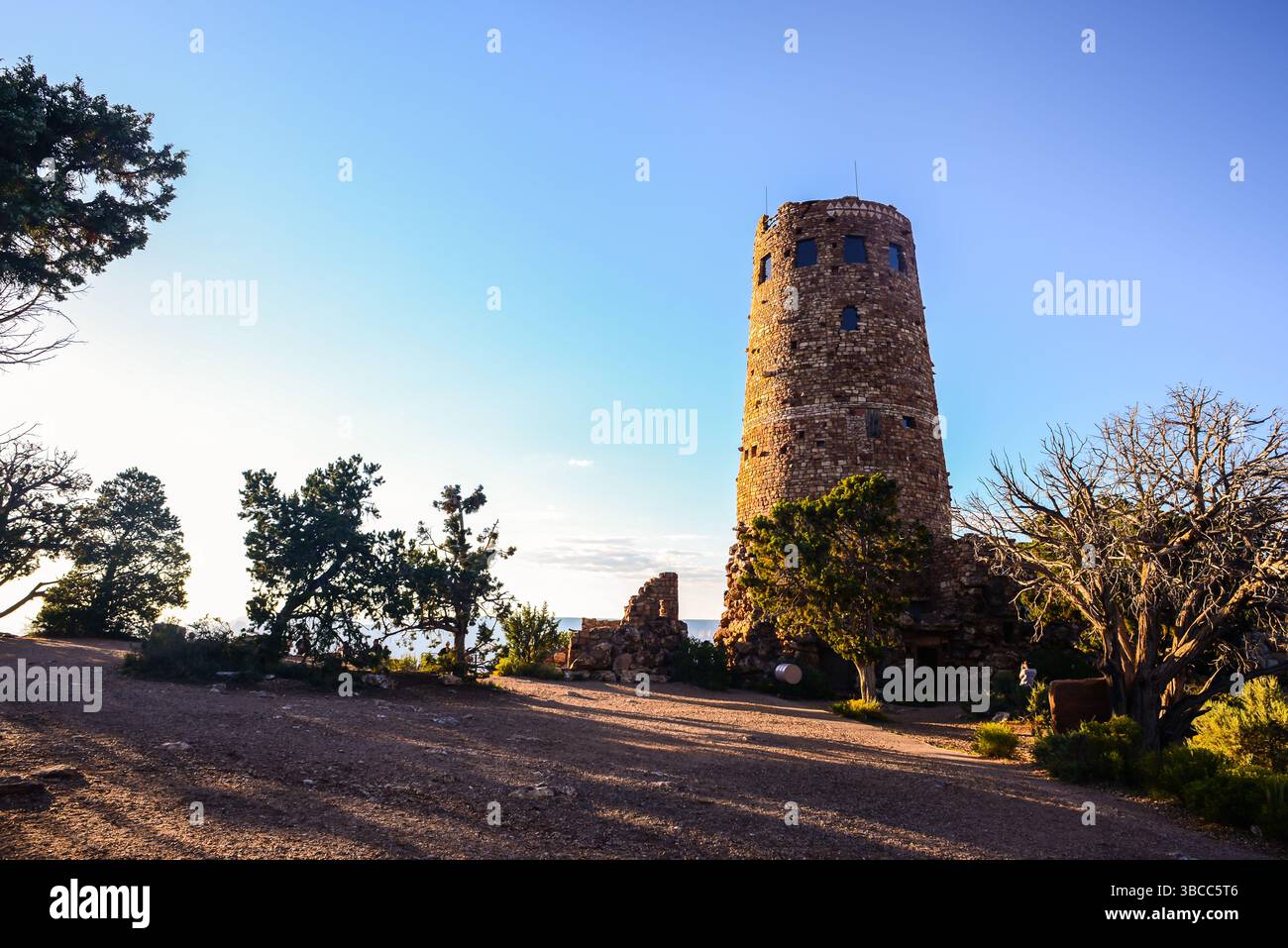 Desert view watchtower in Grand Canyon Stock Photo - Alamy