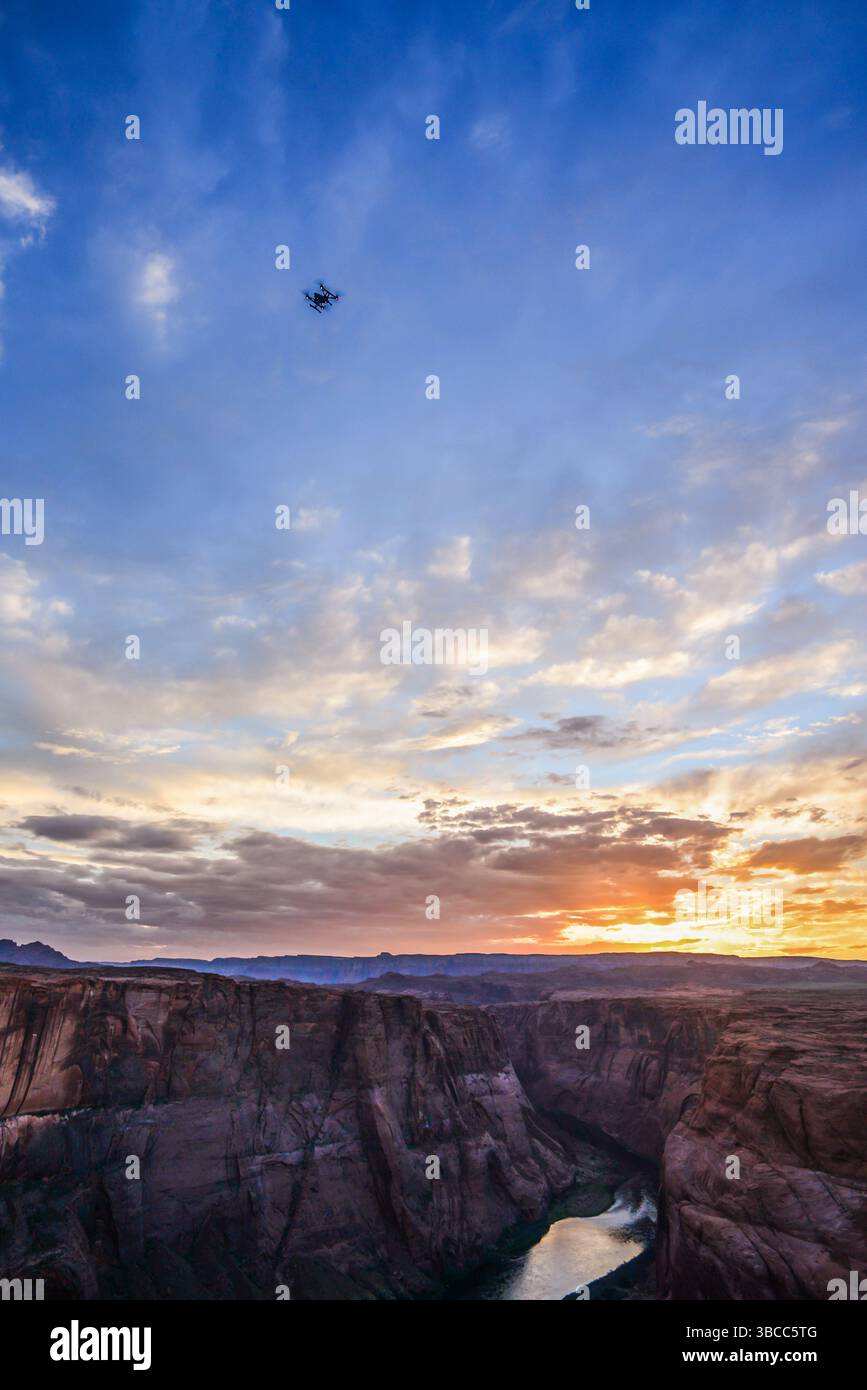 High altitude drone footage flying hi-res stock photography and images ...