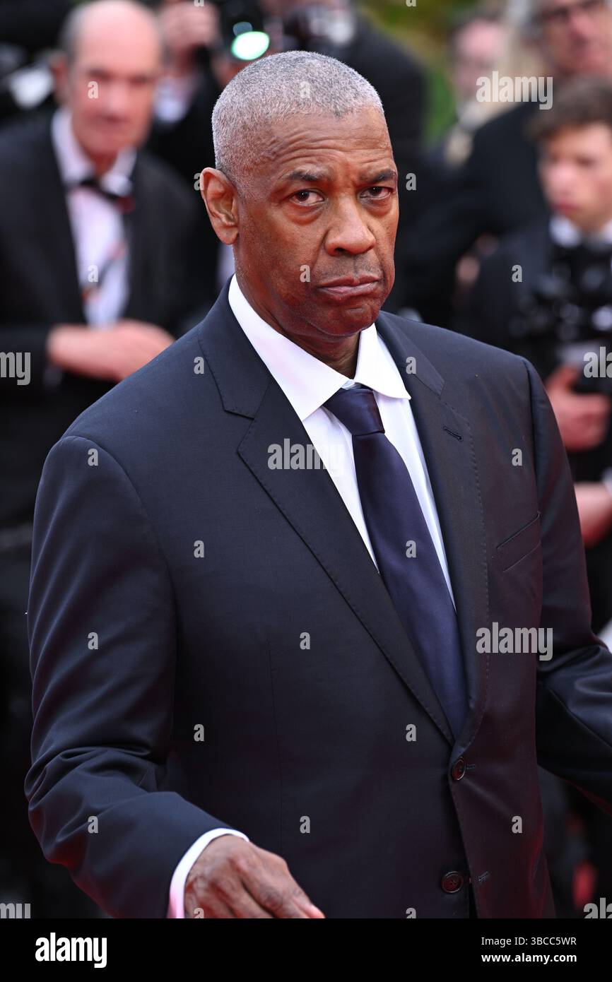 Denzel Washington attends the premiere of Highest 2 Lowest at the 78th ...