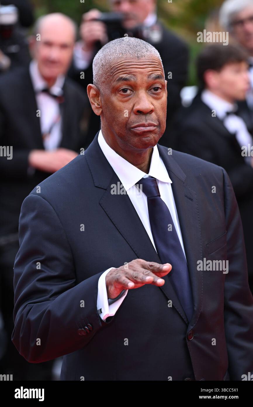 Denzel Washington attends the premiere of Highest 2 Lowest at the 78th ...