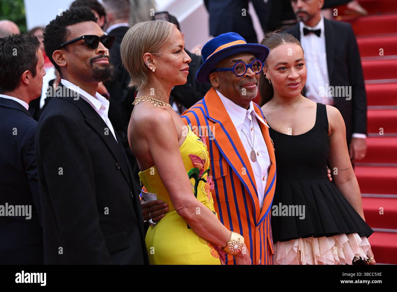 (left to right) Jackson Lee, Tonya Lewis Lee, Spike Lee and Satchel Lee ...