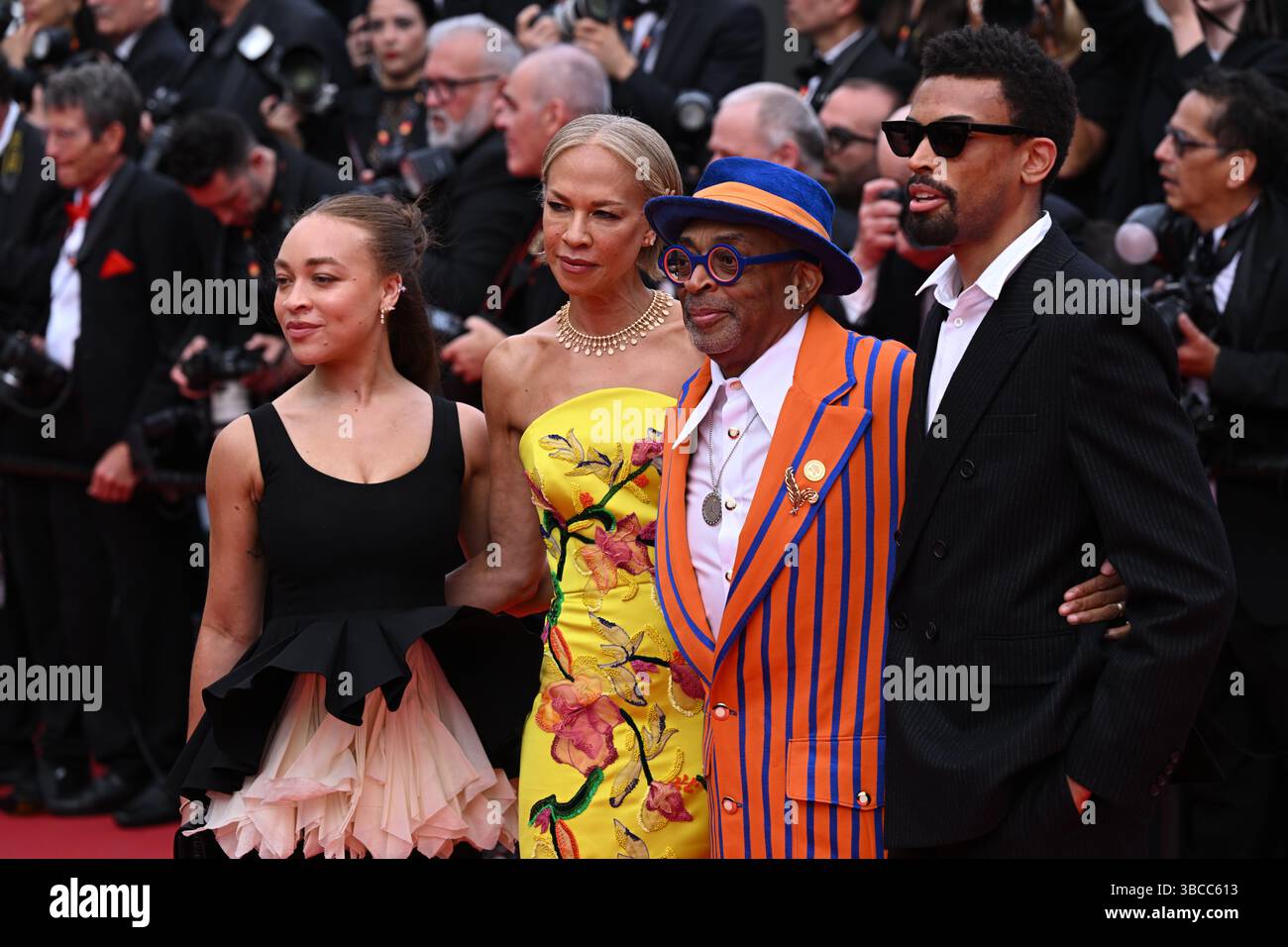(left to right) Satchel Lee, Tonya Lewis Lee, Spike Lee and Jackson Lee ...