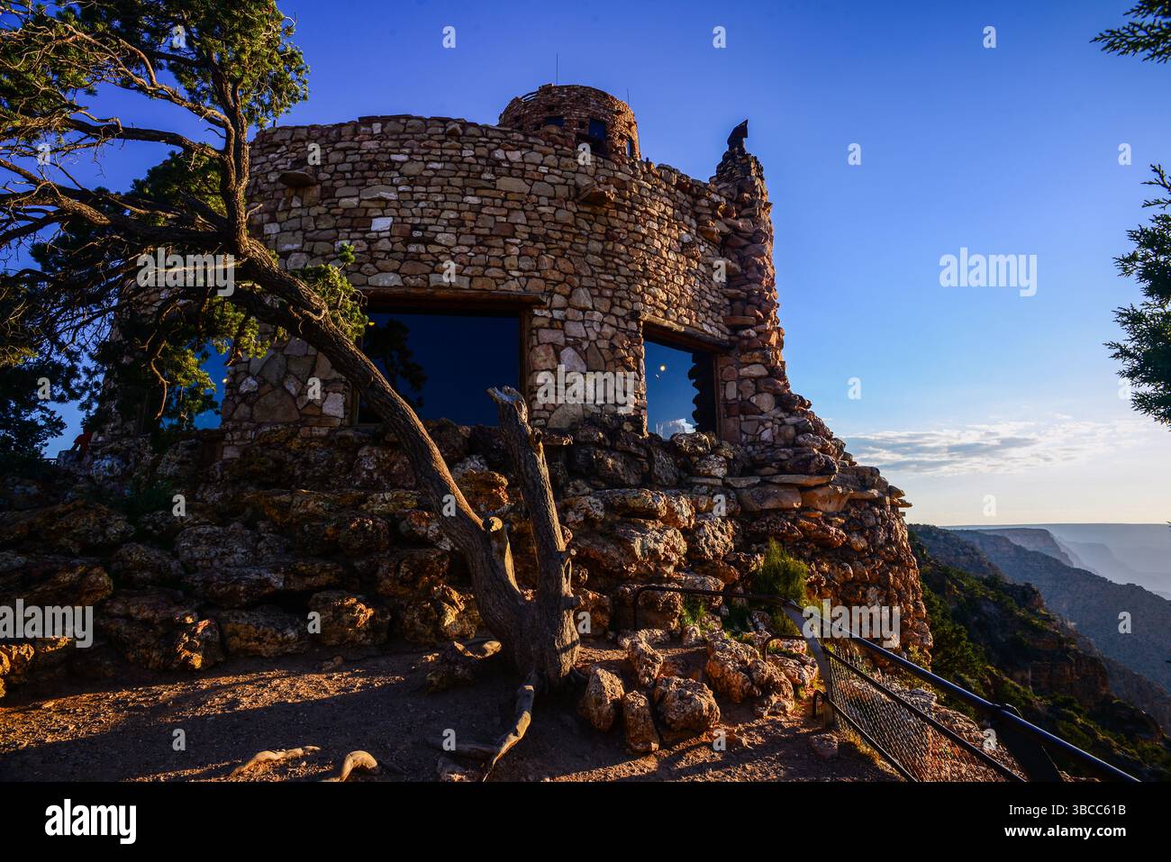 Desert view watchtower in Grand Canyon Stock Photo - Alamy