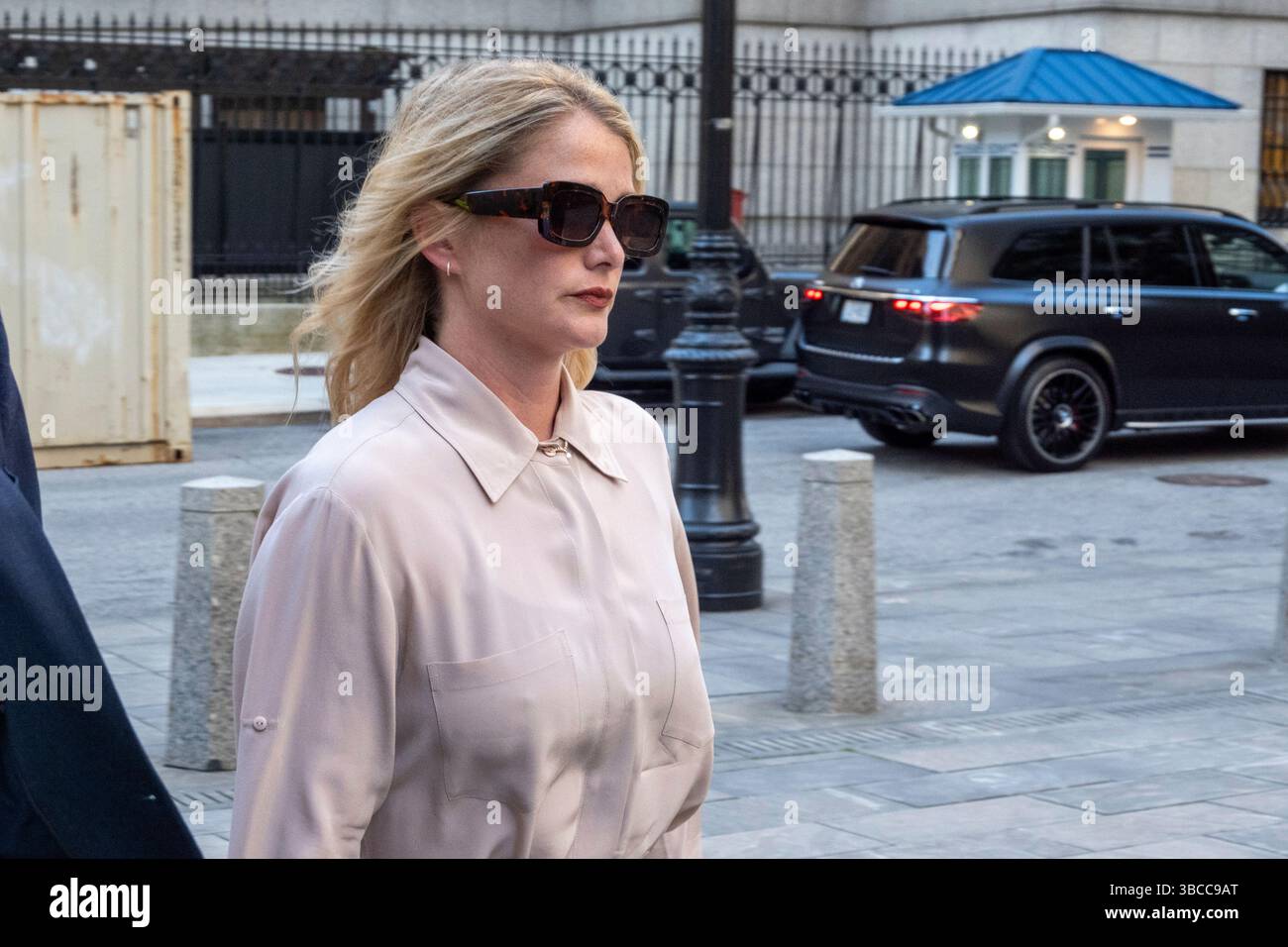 Witness Kerry Morgan arrives at court on Monday, May 19, 2025. (AP ...