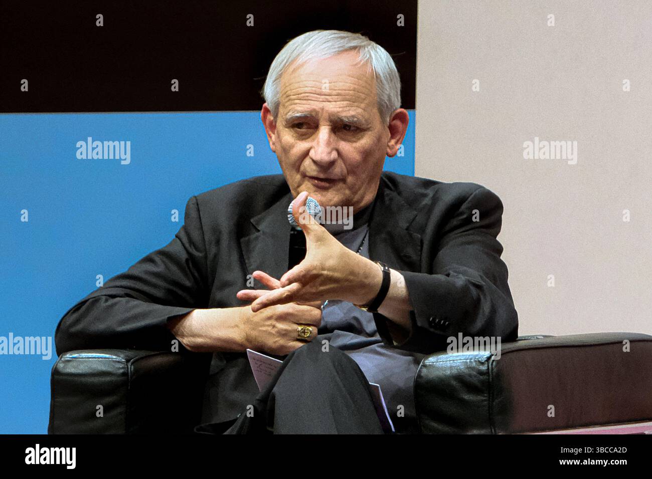 Turin, Italy. 19th May, 2025. Turin Book Fair meeting with the ...
