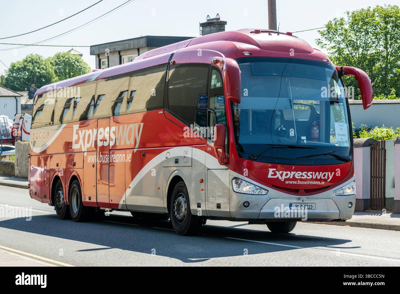 Bus Éireann Expressway coach in Mallow, Co. Cork, Ireland Stock Photo ...