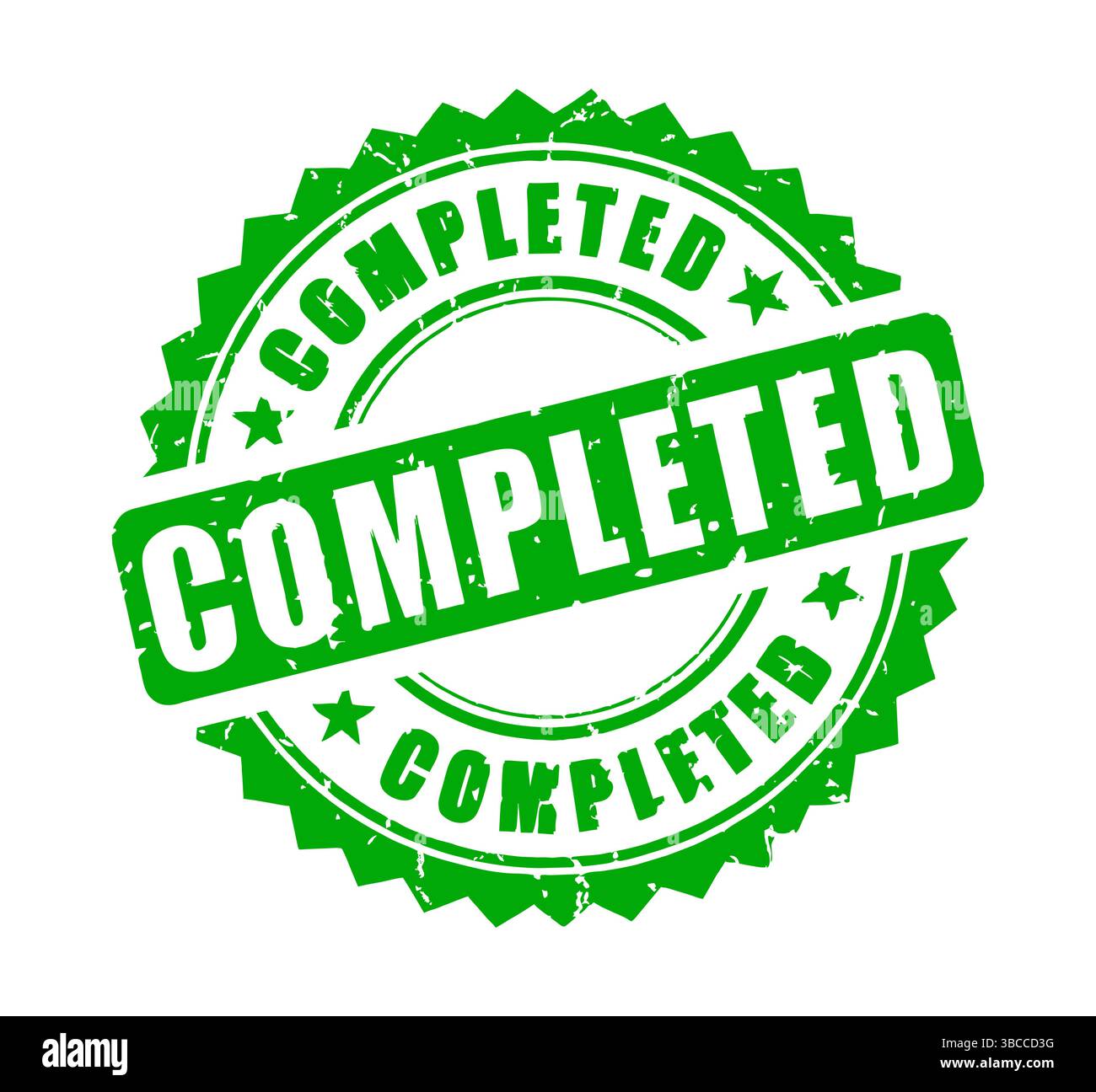 Completed the Stamp logo vector design Stock Vector Image & Art - Alamy