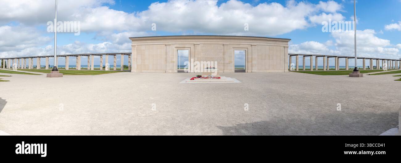 Vers-Sur-Mer, France - 05 16 2025: British Normandy Memorial. Roll of ...