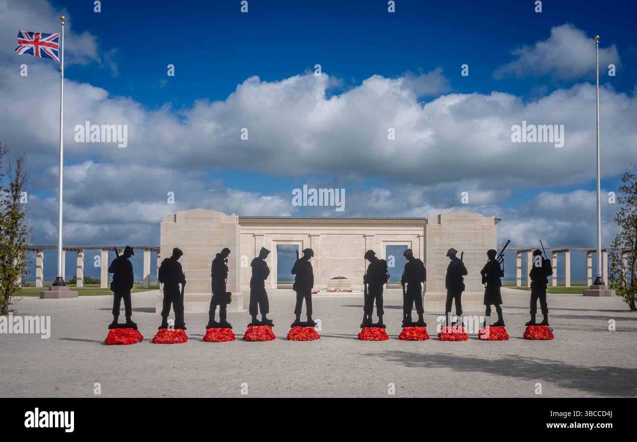 Vers-Sur-Mer, France - 05 16 2025: British Normandy Memorial. Roll of ...