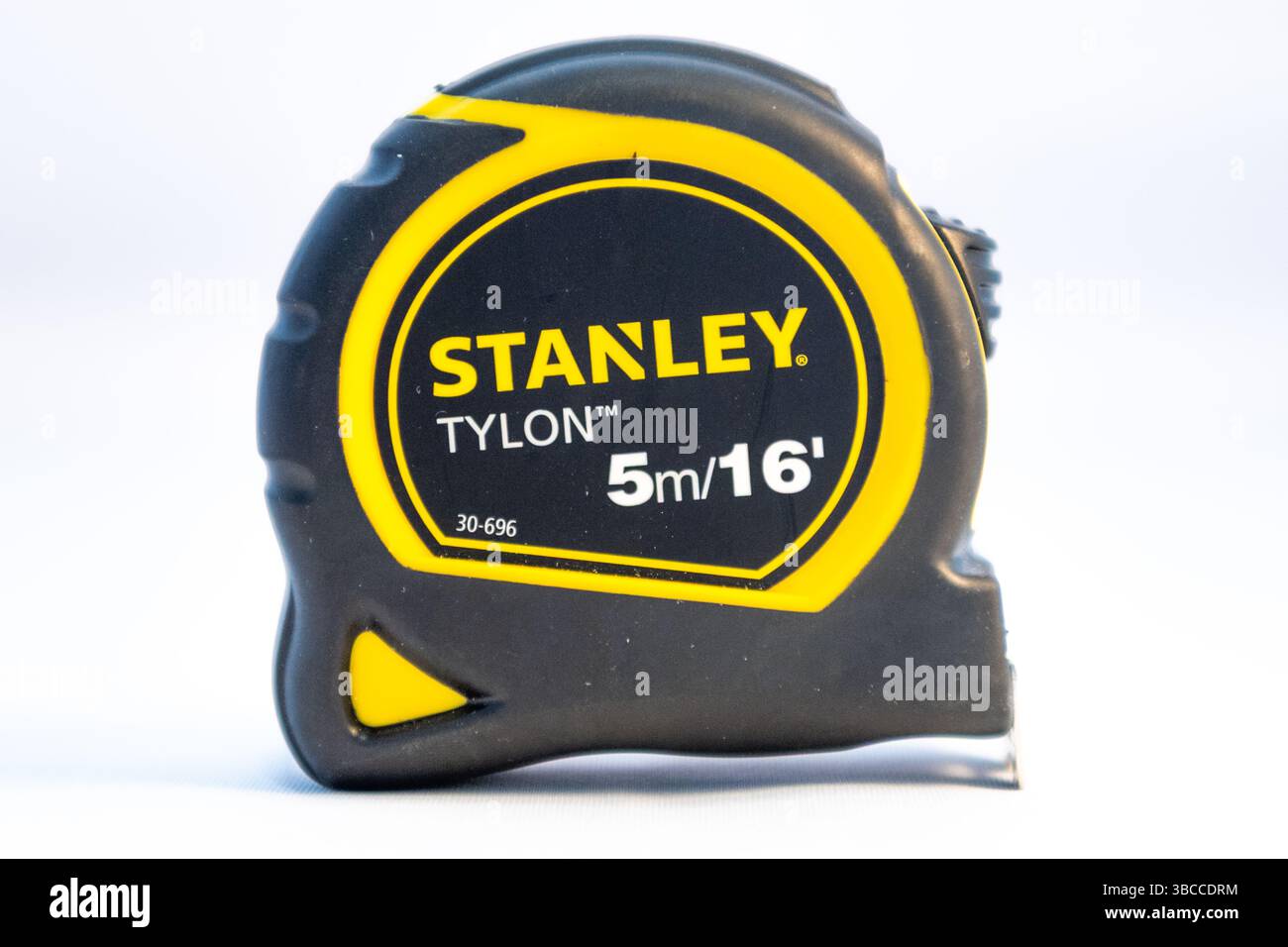 Stanley 5m/16' Tape Measure isolated on a white background Stock Photo ...
