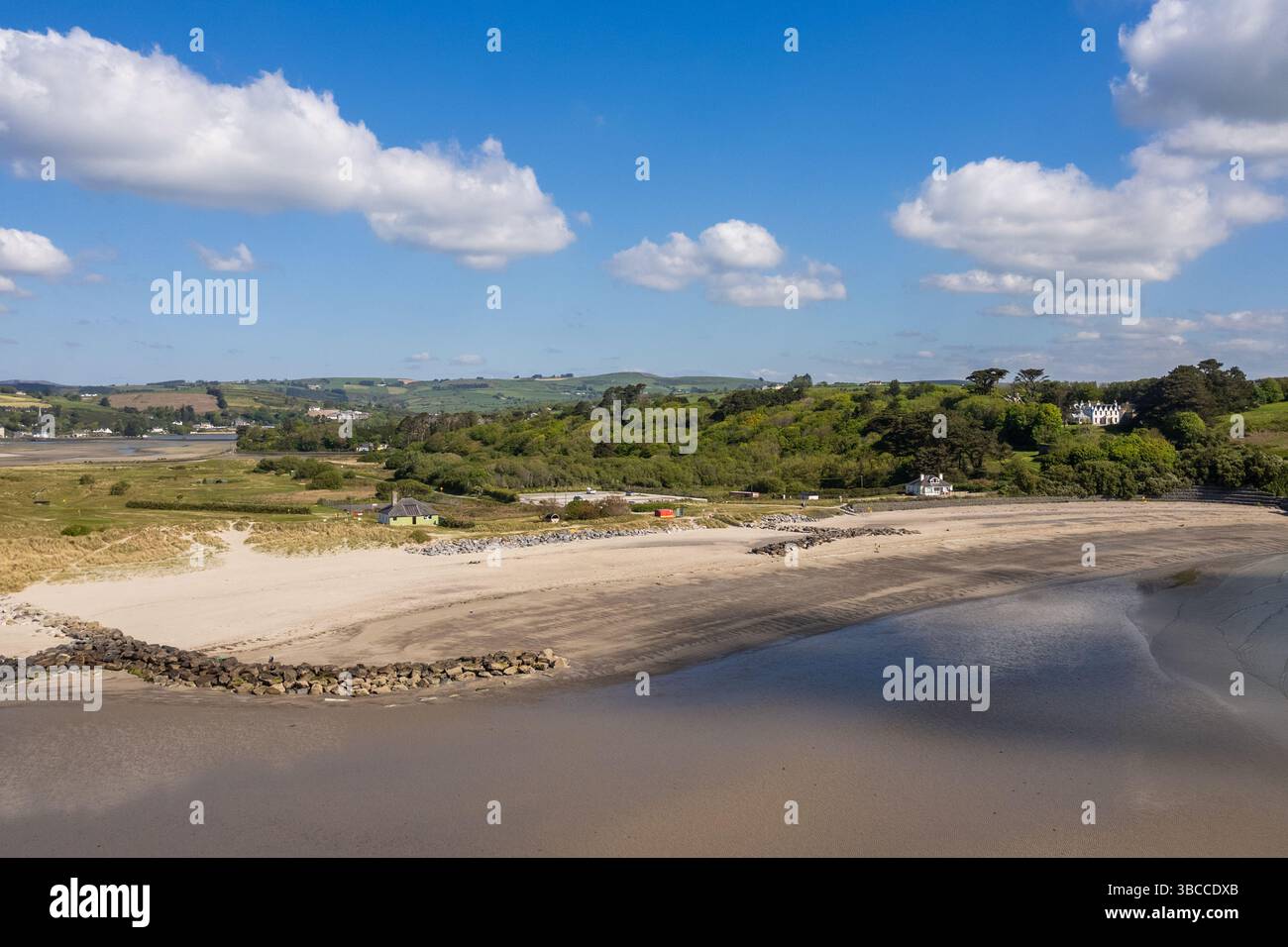 Drone photo of the Warren Beach on the Wild Atlantic Way, Rosscarbery, West Cork, Ireland Stock ...