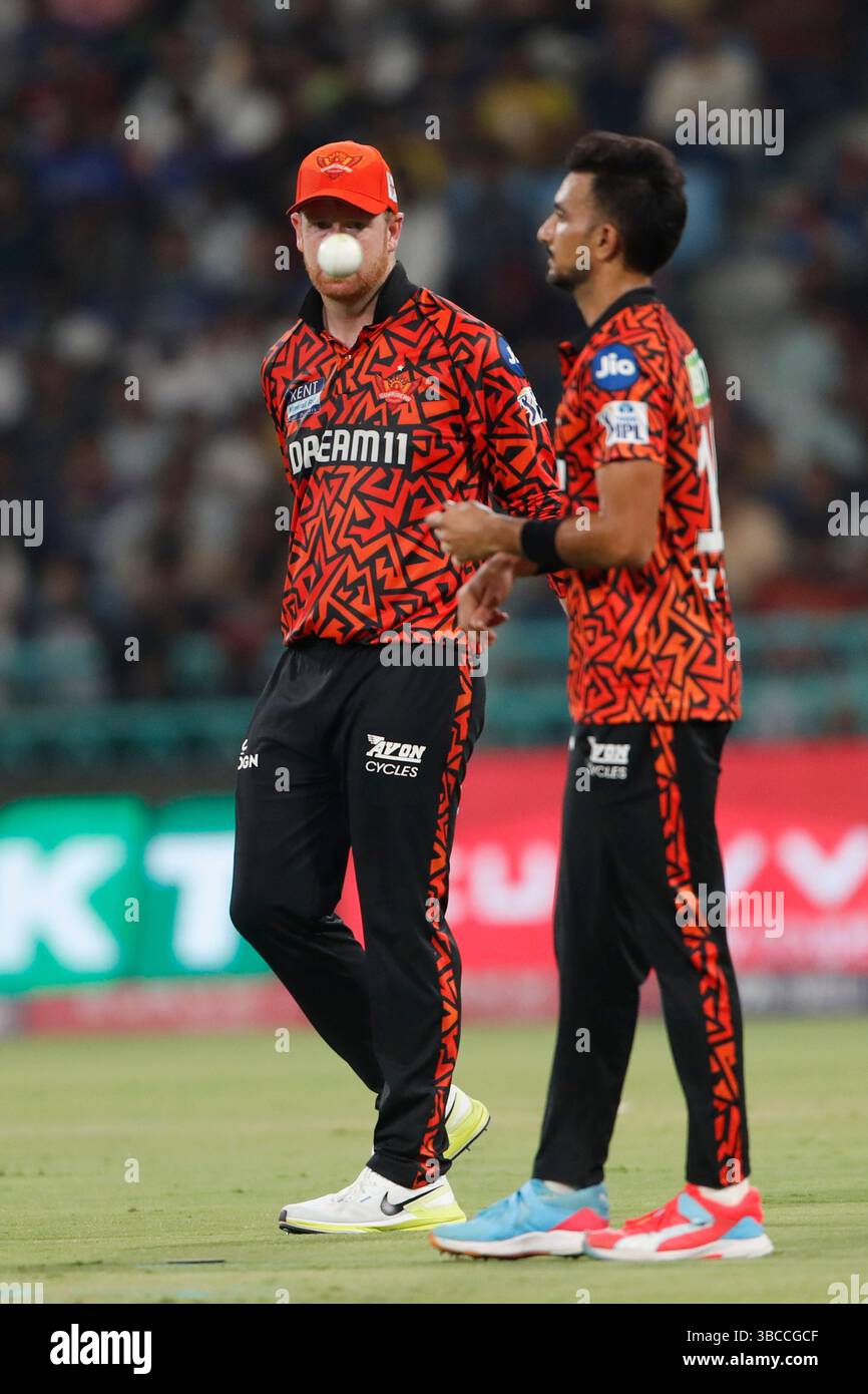 Lucknow, India. 19th May, 2025. LUCKNOW, INDIA - MAY 19: Heinrich Klaasen of Sunrisers Hyderabad ...