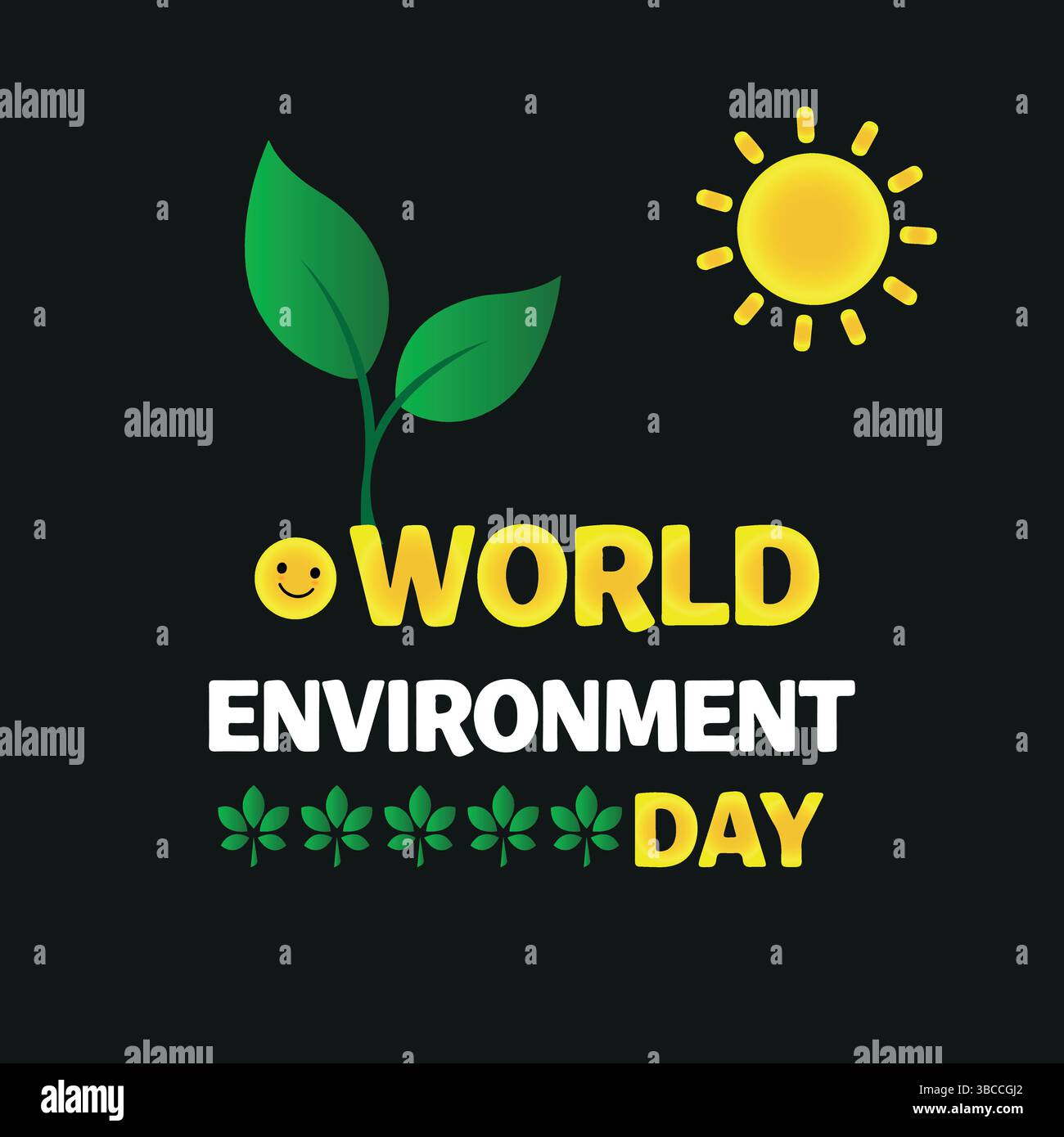 World Environment Day Poster – Eco Awareness Green Nature Graphic ...