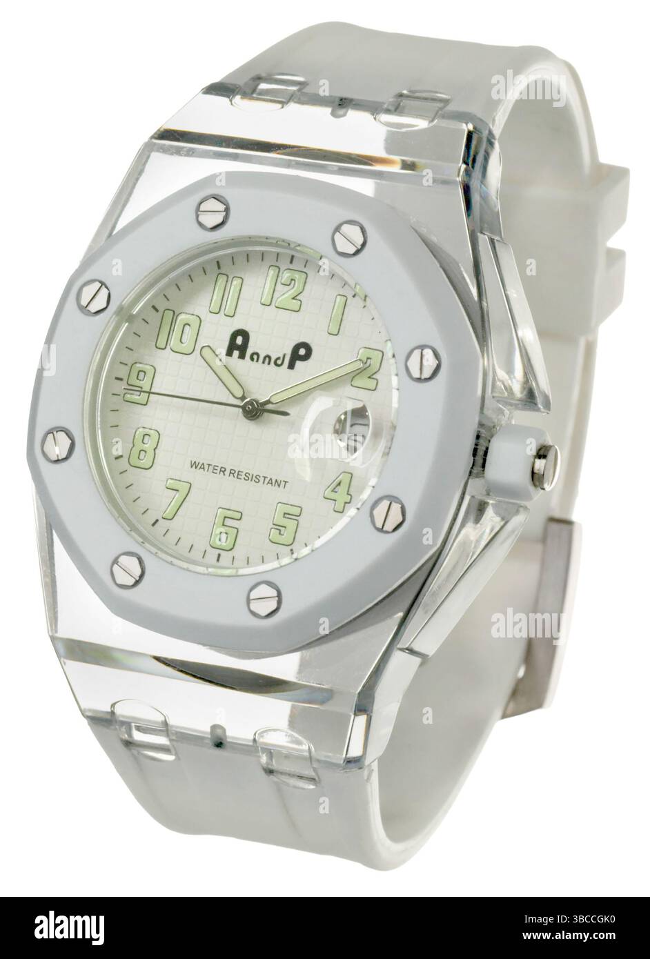 Audemars Piguet a and p watch photographed on a white background Stock ...