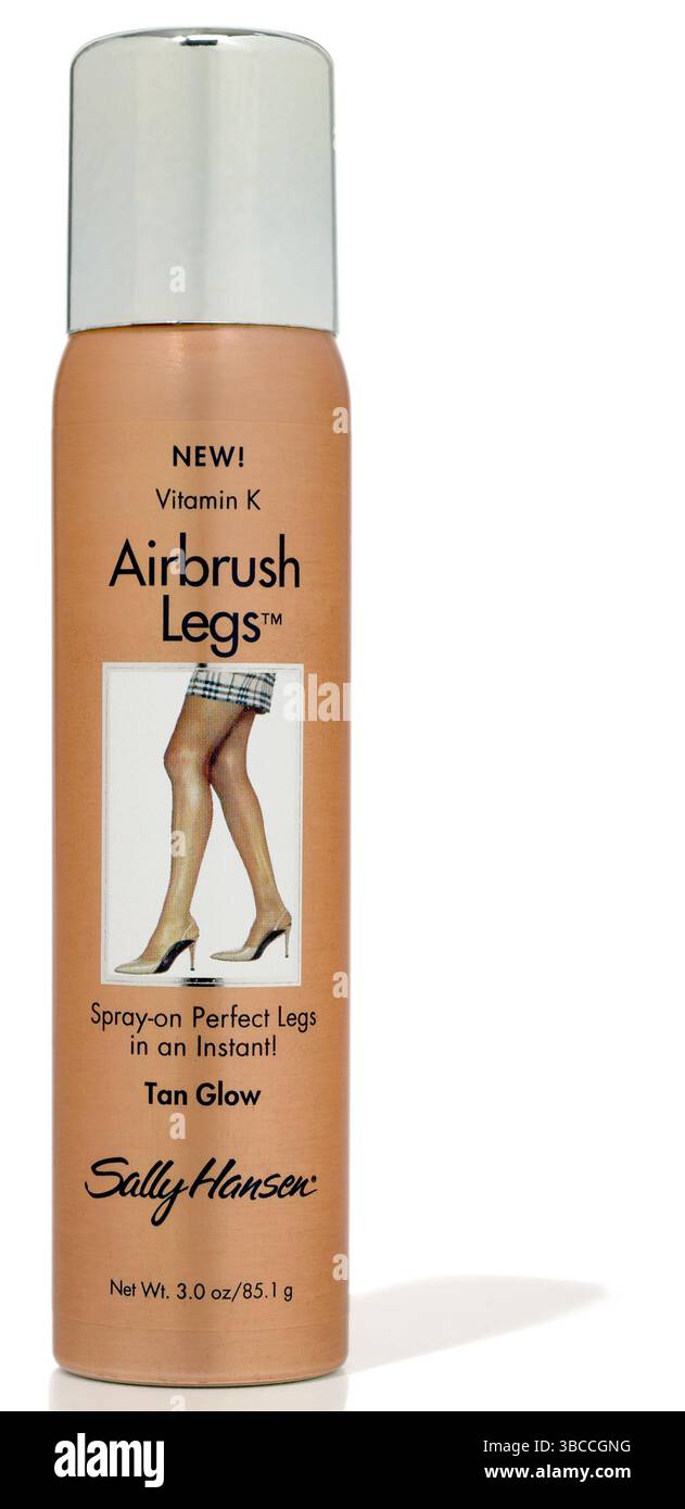 airbrush legs tan glow photographed on a white background Stock Photo ...
