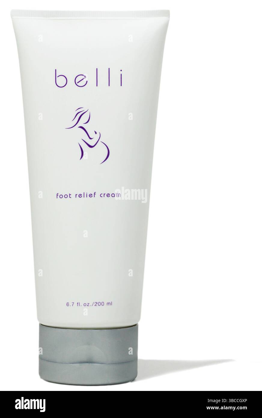 belli foot cream photographed on a white background Stock Photo - Alamy