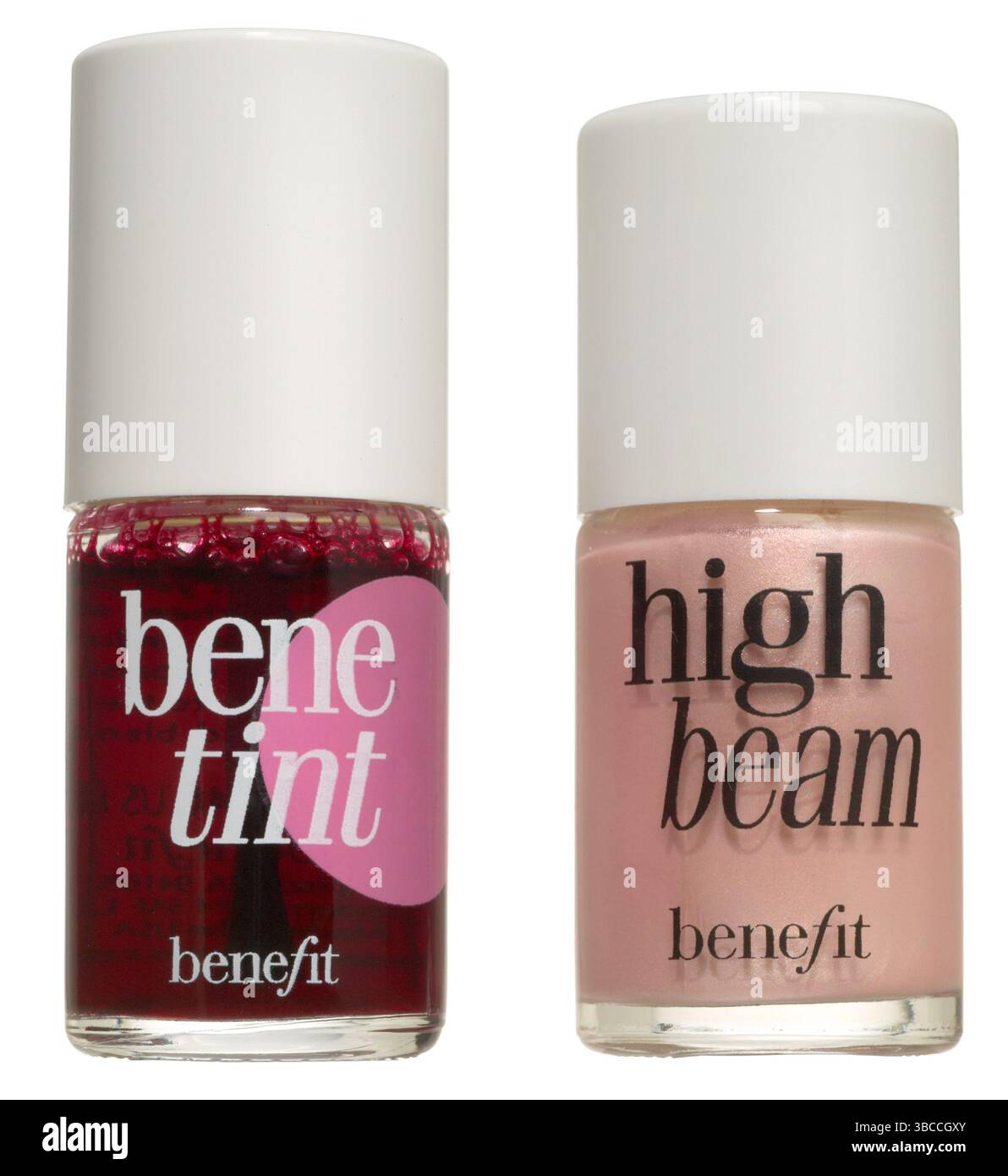 benefit nail cosmetic products photographed on a white background Stock ...