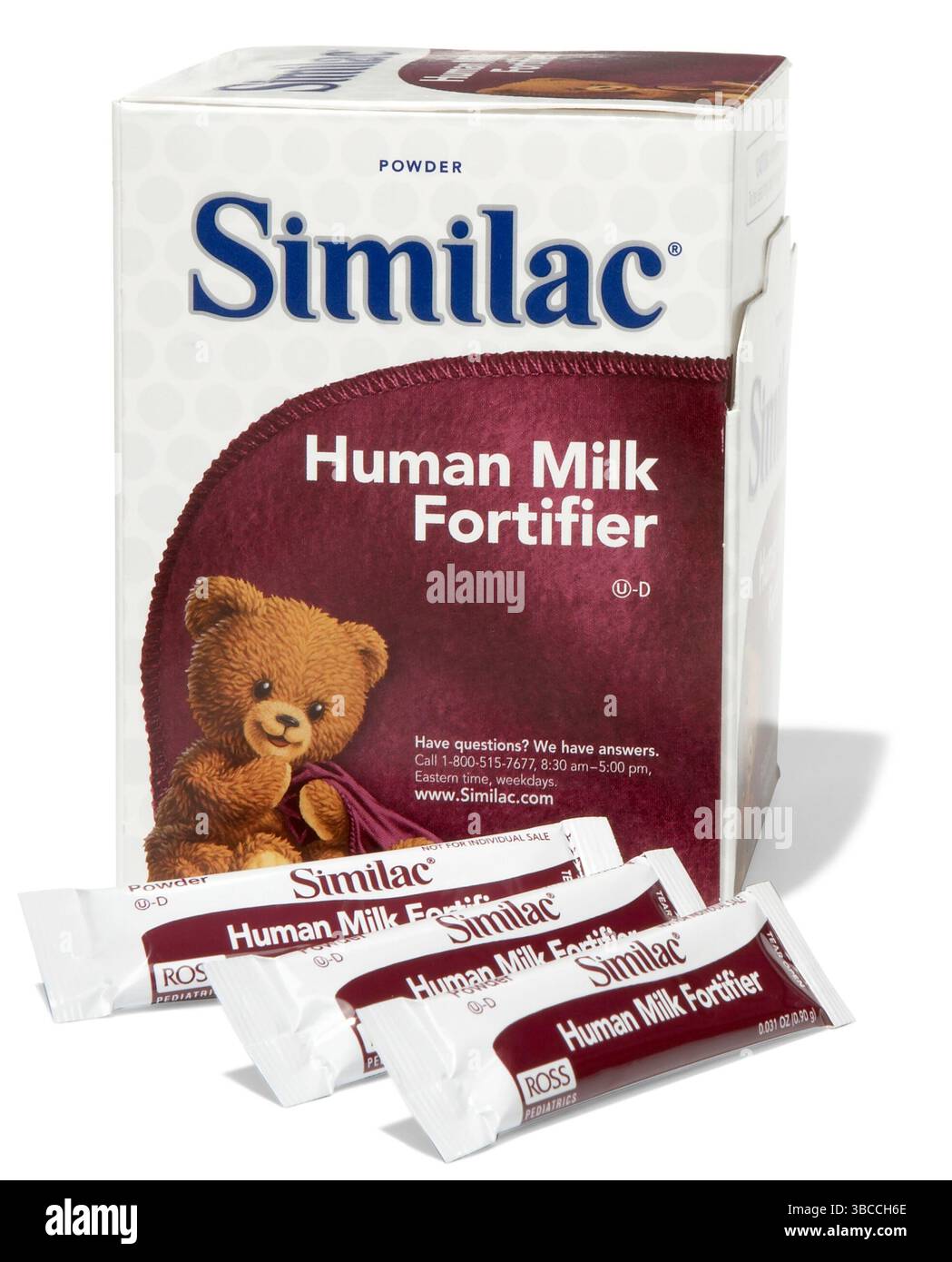 similac milk fortifier photographed on a white background Stock Photo ...