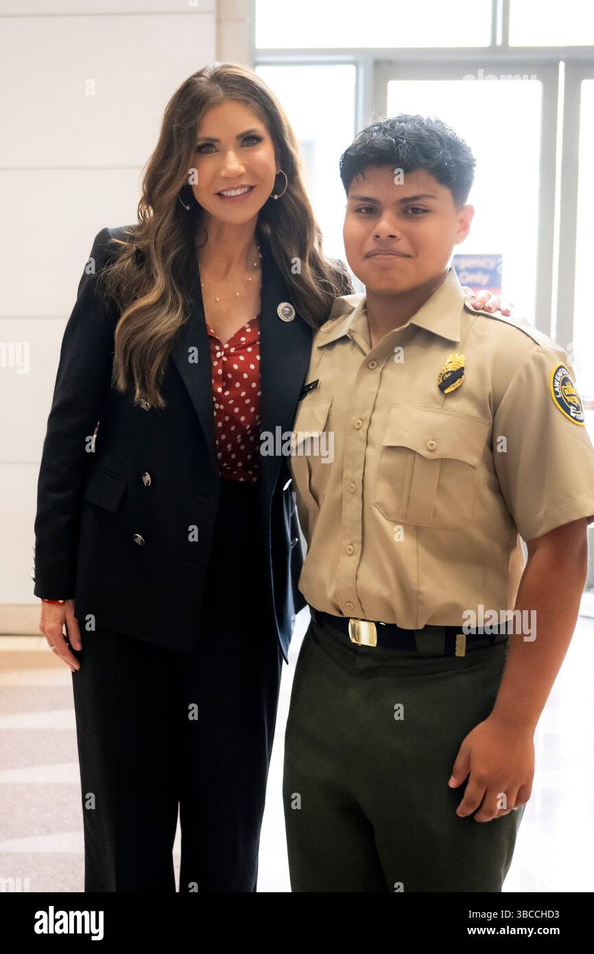 Department of Homeland Security (DHS) Secretary Kristi Noem attends the ...