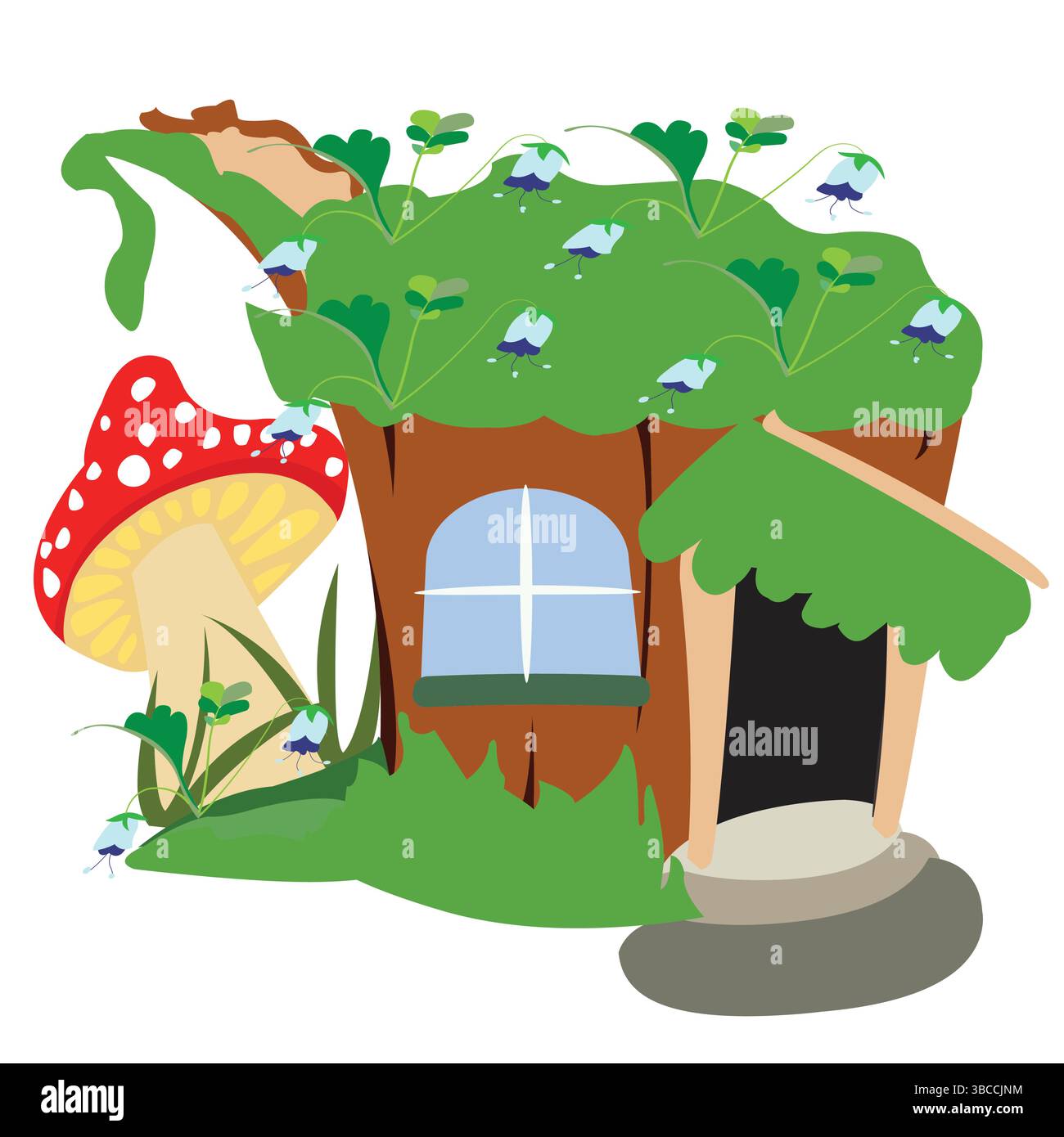 Entrance small house in Cut Out Stock Images & Pictures - Alamy