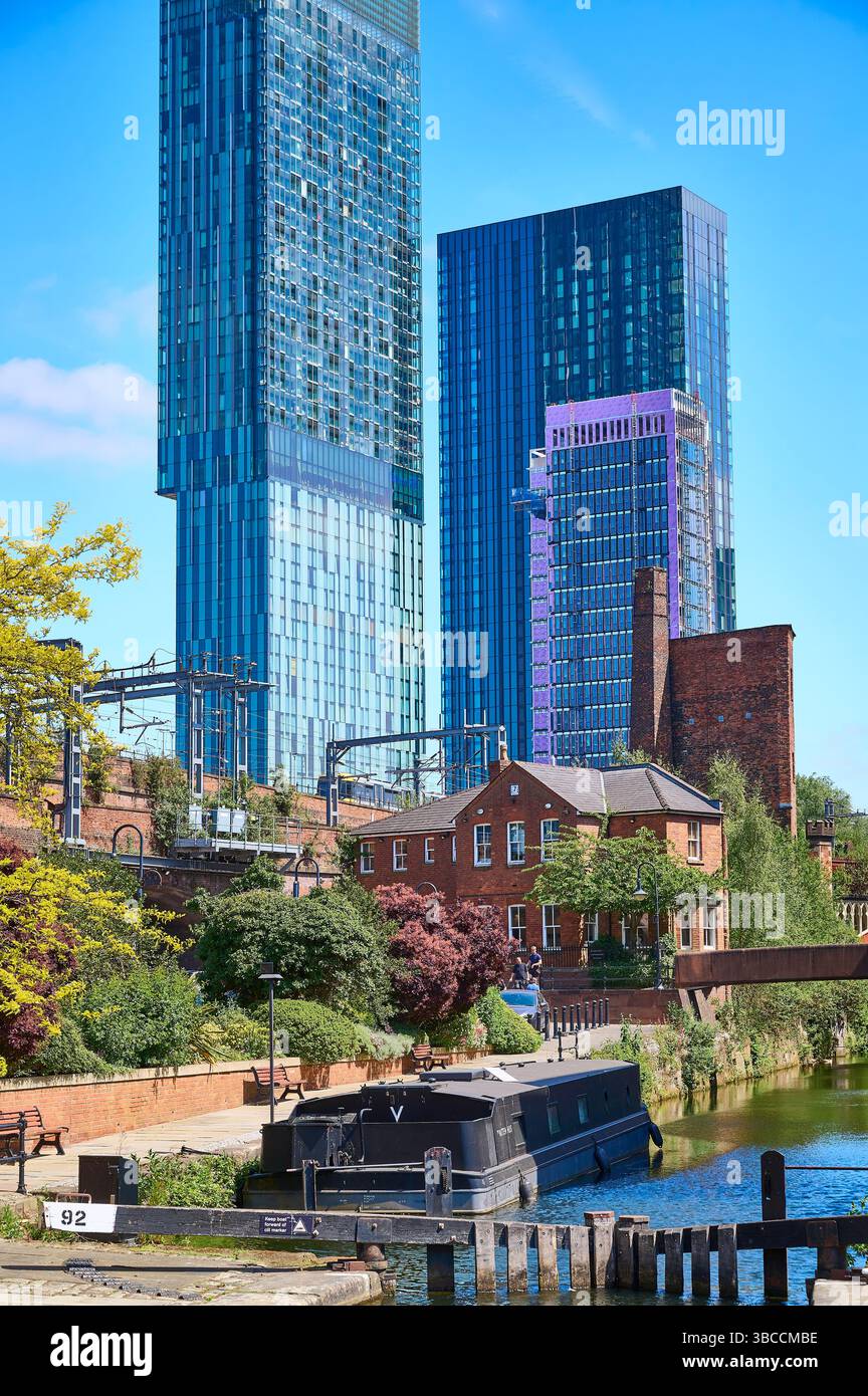 High rise buildings behind Railway Cottage that holds the Saul Hay ...