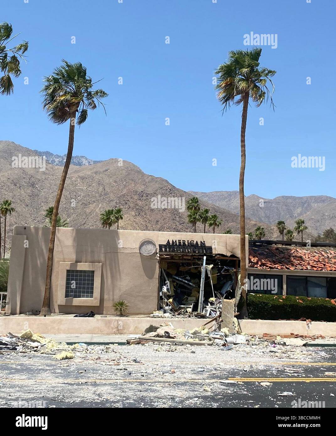Palm Springs, California, USA. 19th May, 2025. The scene of the bombing ...